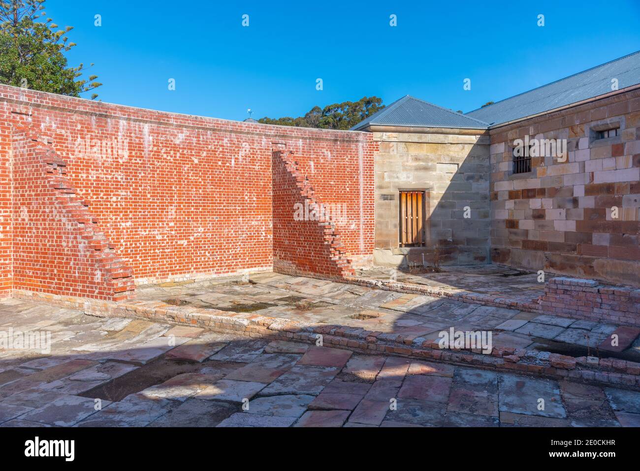 Interior of the asylum and separate prison at Port Arthur Historic site ...