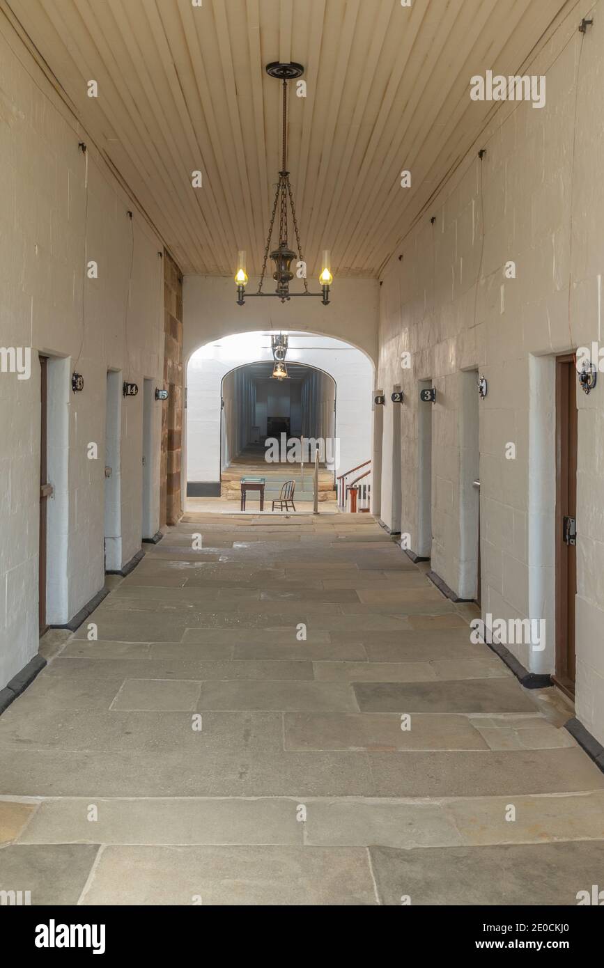 Interior of the asylum and separate prison at Port Arthur Historic site ...
