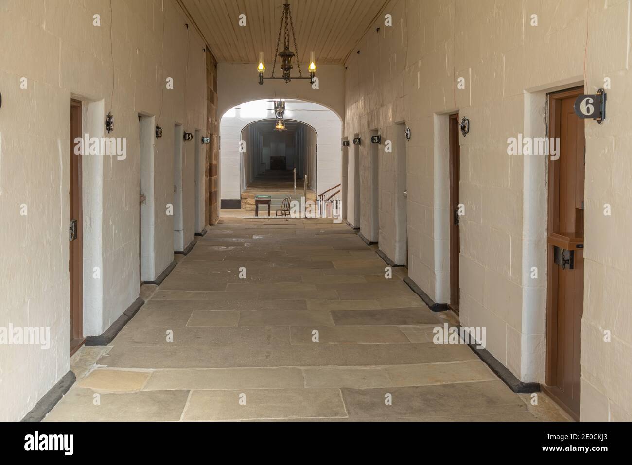 Interior of the asylum and separate prison at Port Arthur Historic site ...