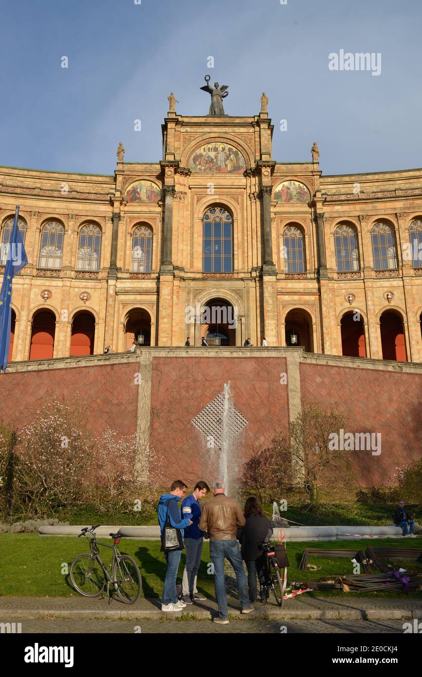 Maximilianeum, Max-Planck-Strasse, Muenchen, Bayern, Deutschland Stock ...