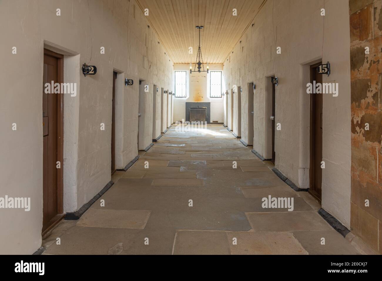 Interior of the asylum and separate prison at Port Arthur Historic site ...