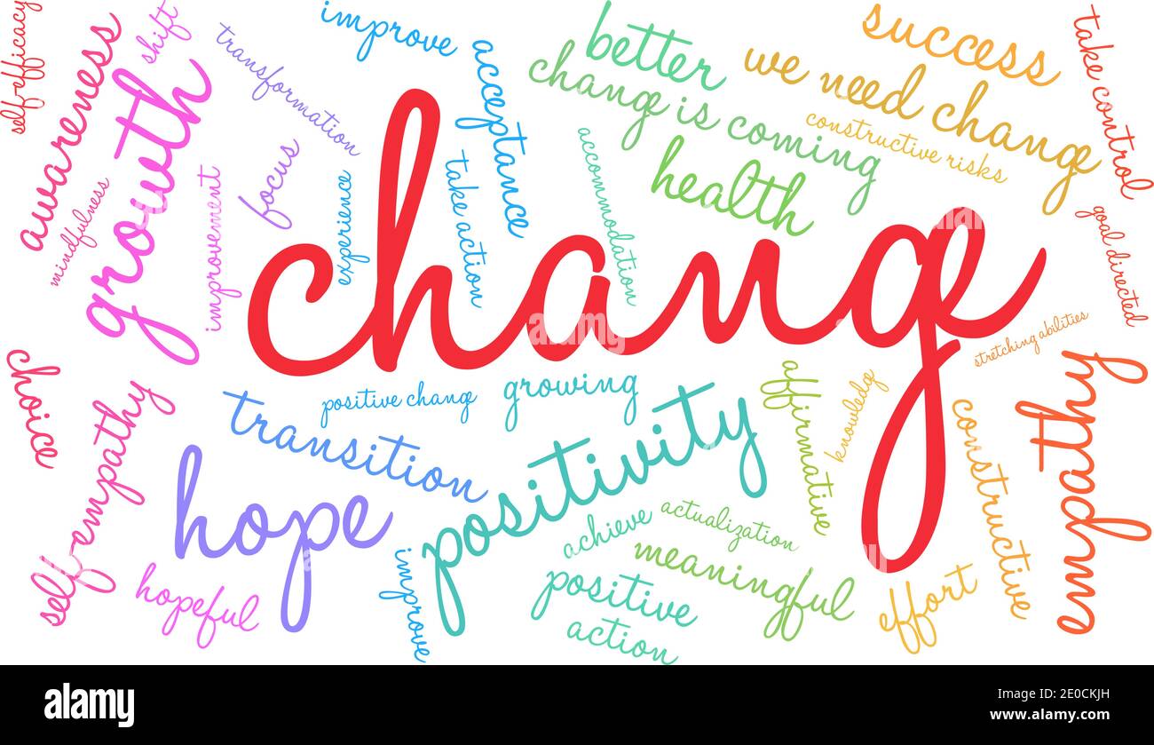 Change word cloud on a white background Stock Vector Image & Art - Alamy
