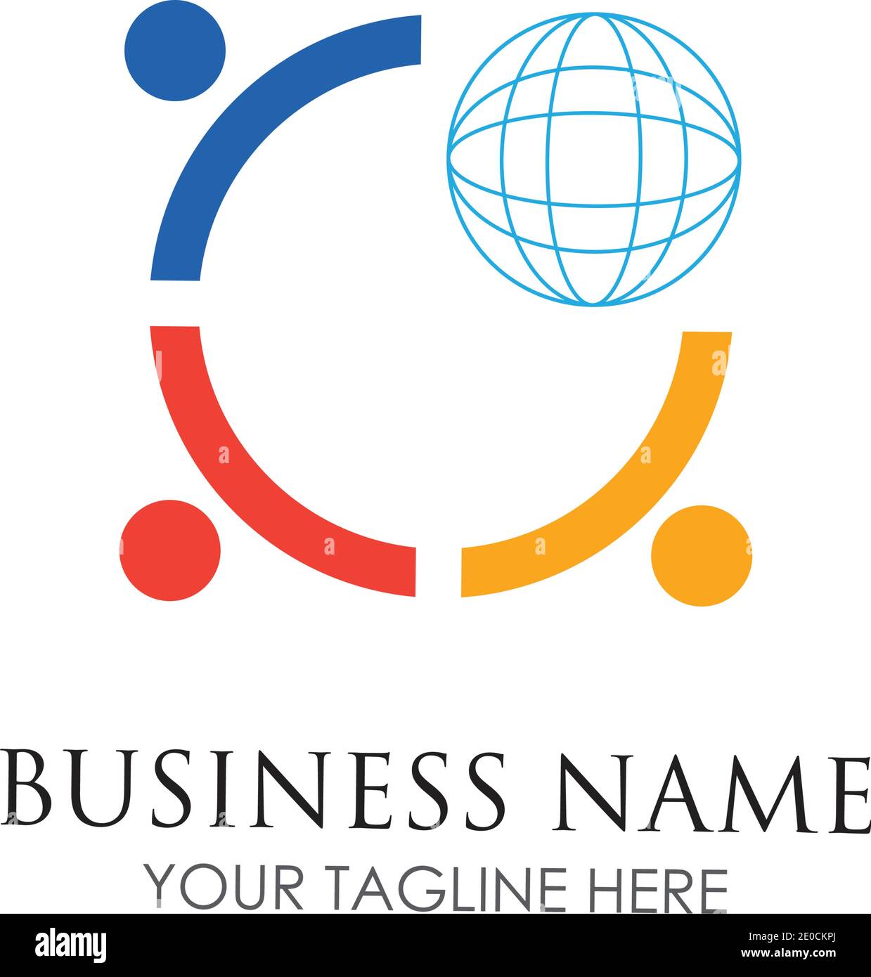 World Community people Logo illustration design template Stock Vector ...