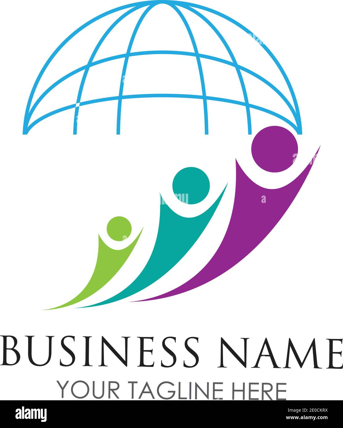 World Community people Logo illustration design template Stock Vector ...