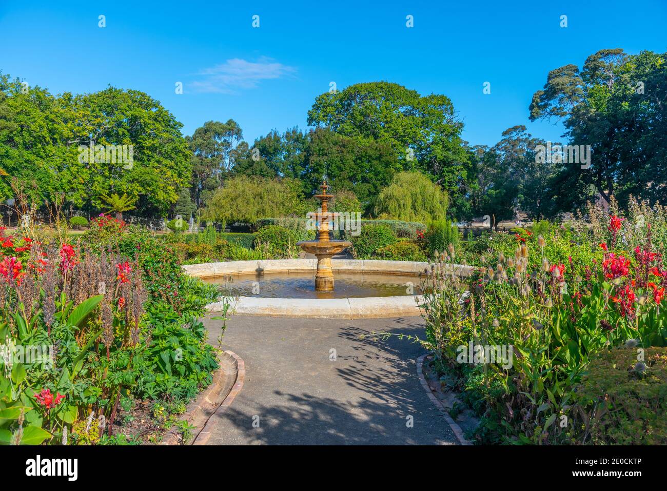 Government gardens at Port Arthur Historic site in Tasmania, Australia ...