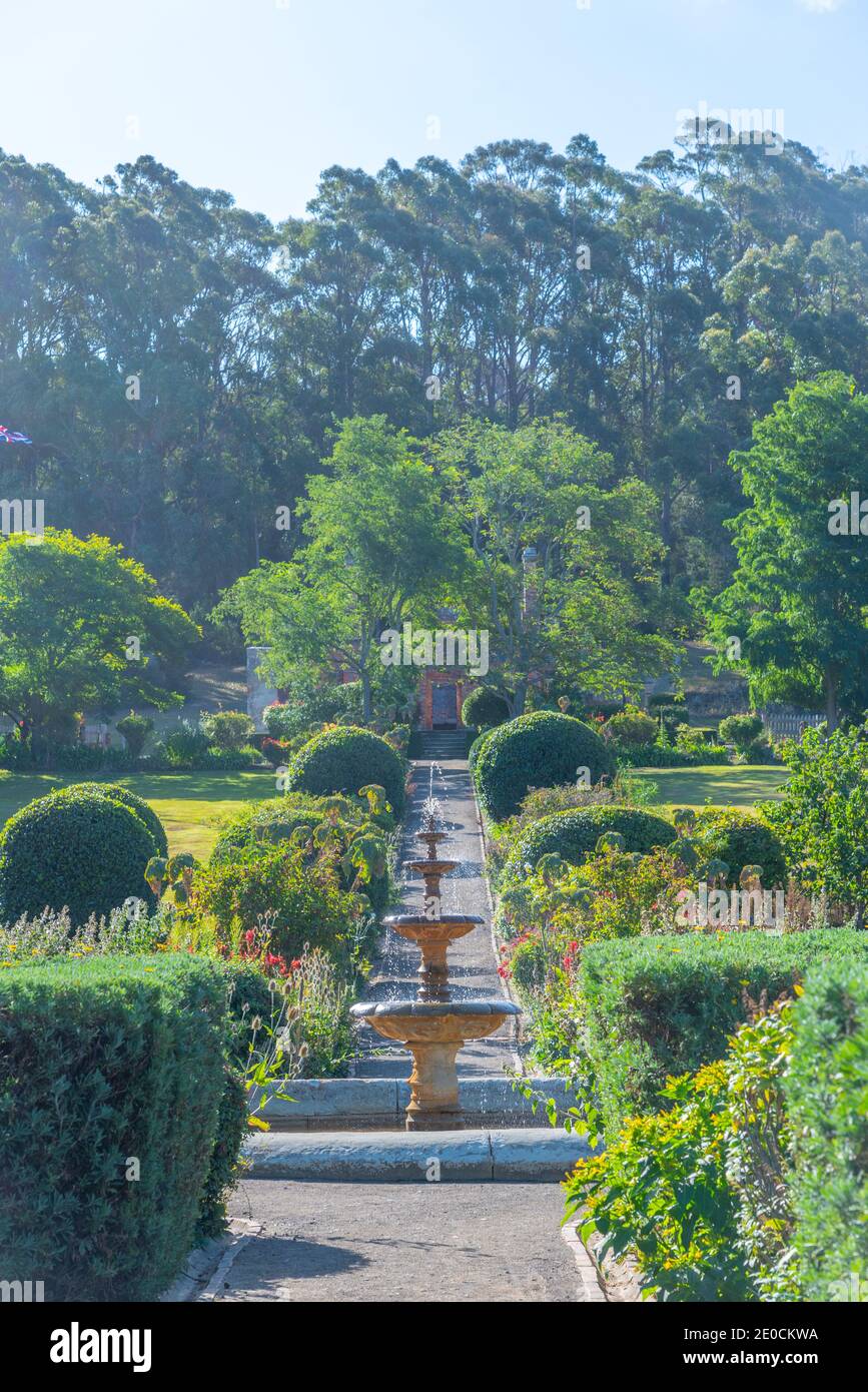 Government gardens at Port Arthur Historic site in Tasmania, Australia ...