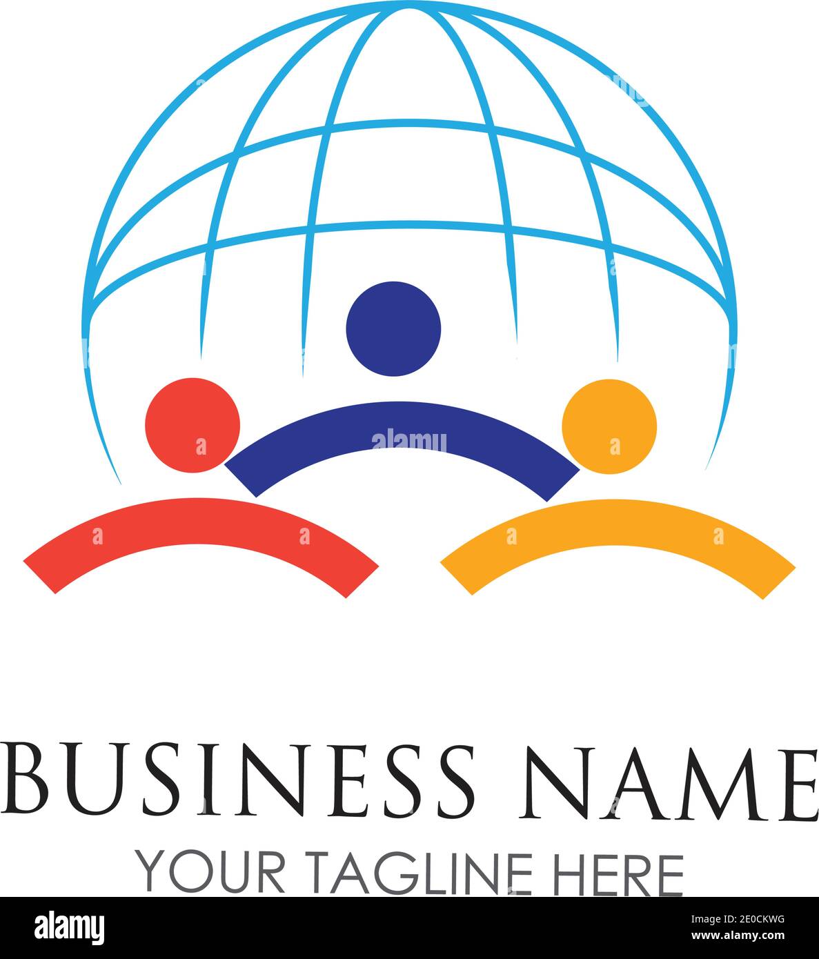 World Community people Logo illustration design template Stock Vector ...