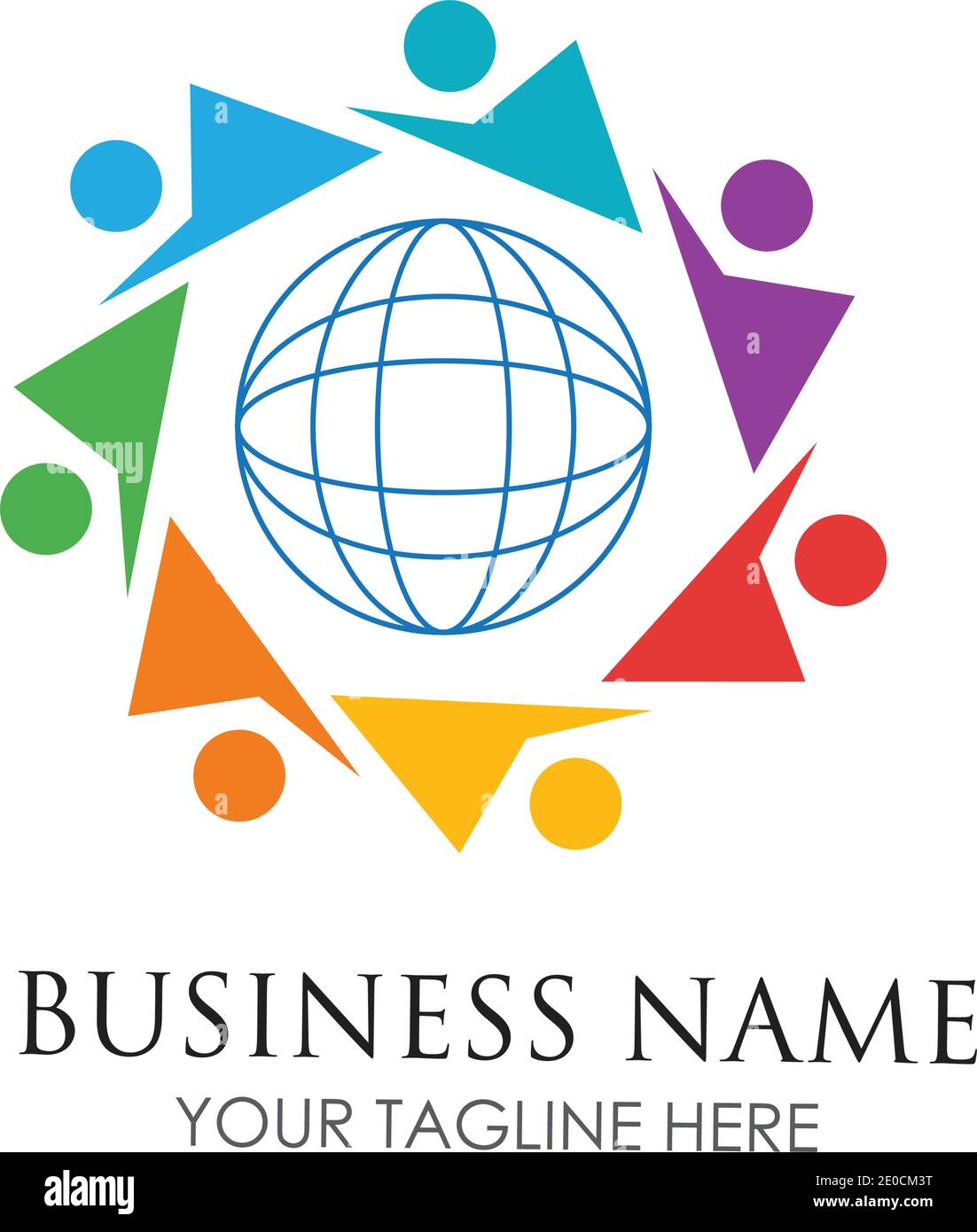 World Community people Logo illustration design template Stock Vector ...