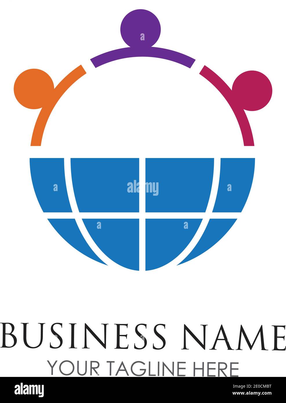 World Community people Logo illustration design template Stock Vector ...