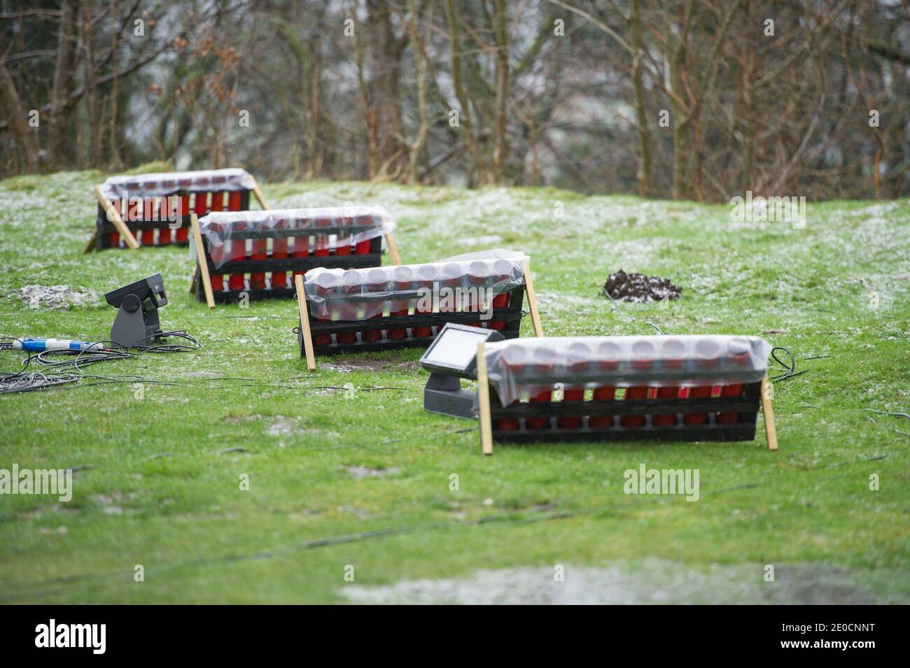 Stirling, Scotland, UK. 31st Dec, 2020. Pictured: Wallace Monument ...