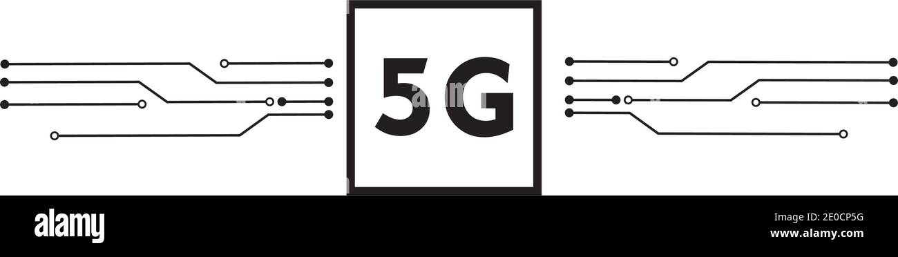 5g logo sign vector template Vector technology icon network sign 5G ...