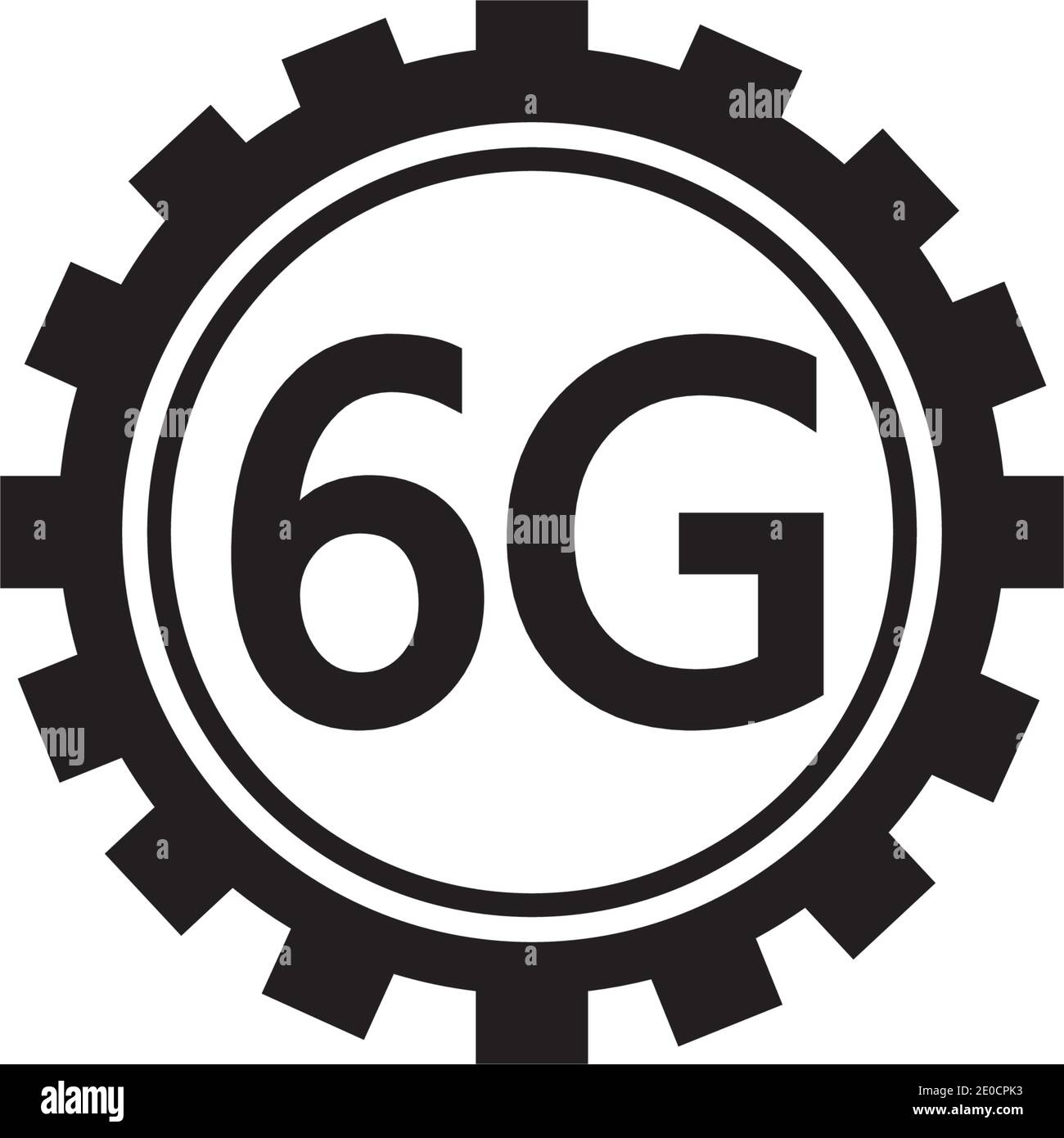 6g internet icon. icon for mobile phone or smart device Stock Vector ...