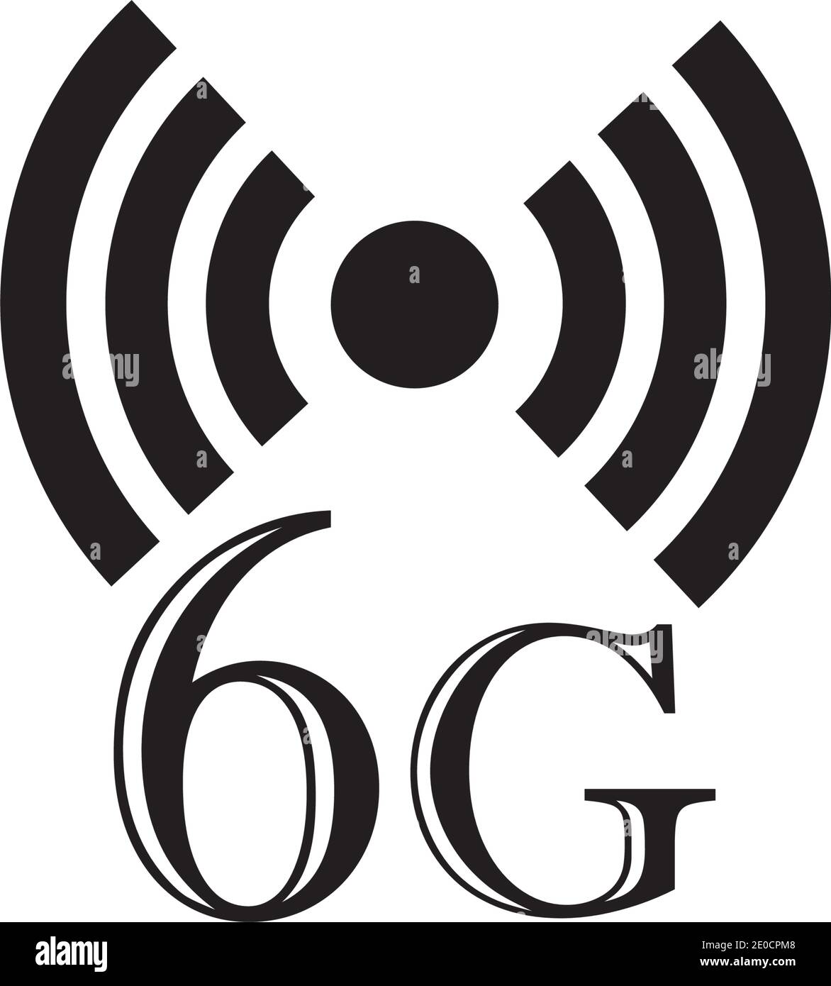 6g internet icon. icon for mobile phone or smart device Stock Vector ...