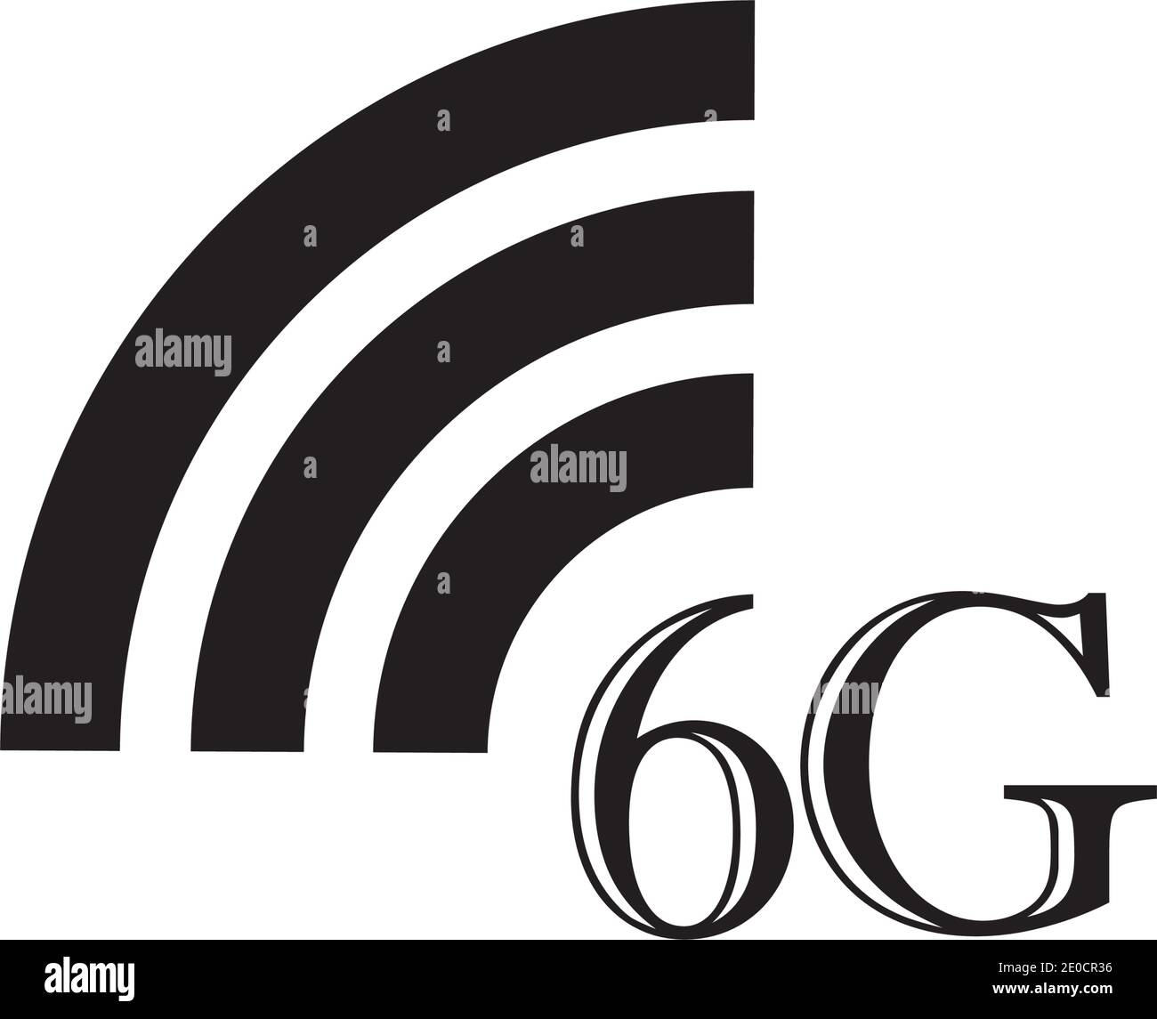 6g internet icon. icon for mobile phone or smart device Stock Vector ...
