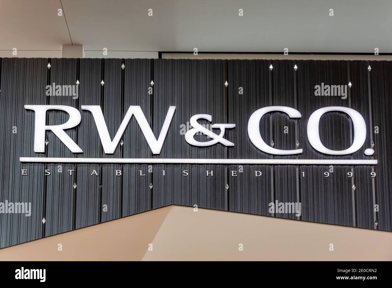 RW & Co. sign in store entrance, Toronto, Canada Stock Photo - Alamy