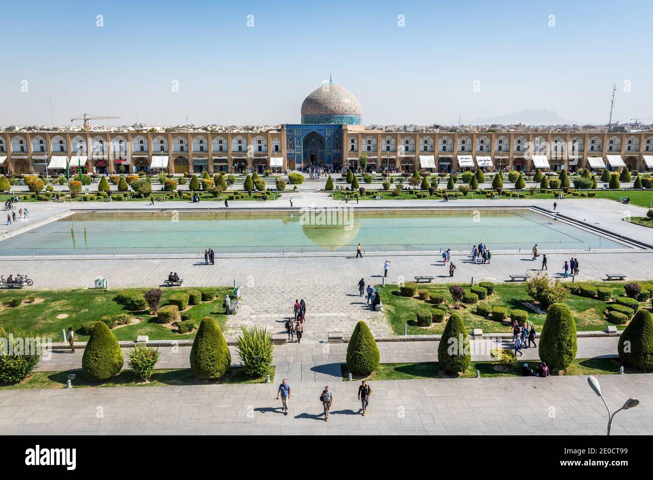 Aerial view on Naqsh-e Jahan Square (Imam Square, formlerly Shah Square ...