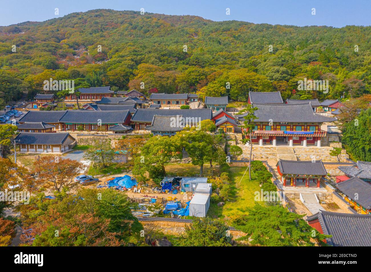 Aerial view beomeosa temple hi-res stock photography and images - Alamy