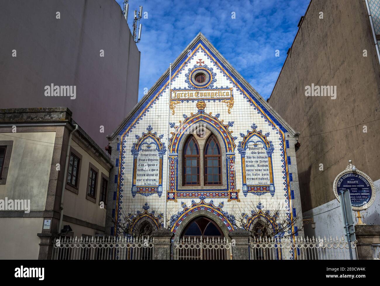 Evangelical Methodist church (Igreja Metodista do Mirante) in Cedofeita ...