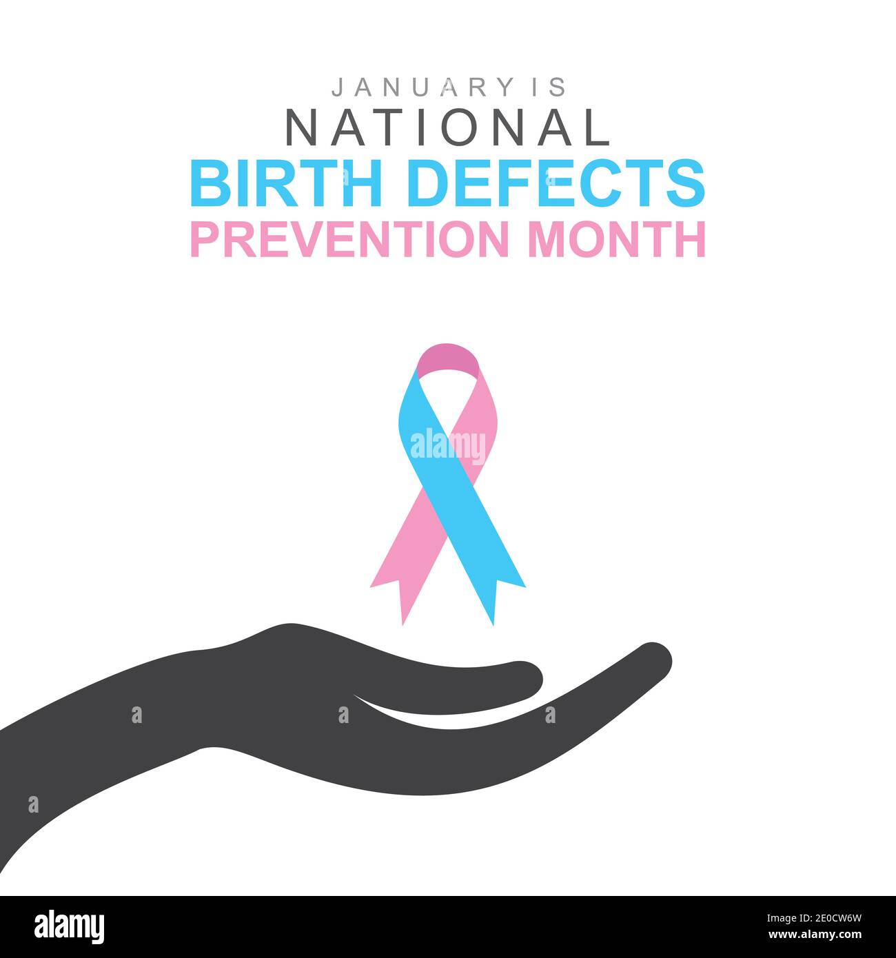 Vector illustration of National Birth Defects Prevention month of ...