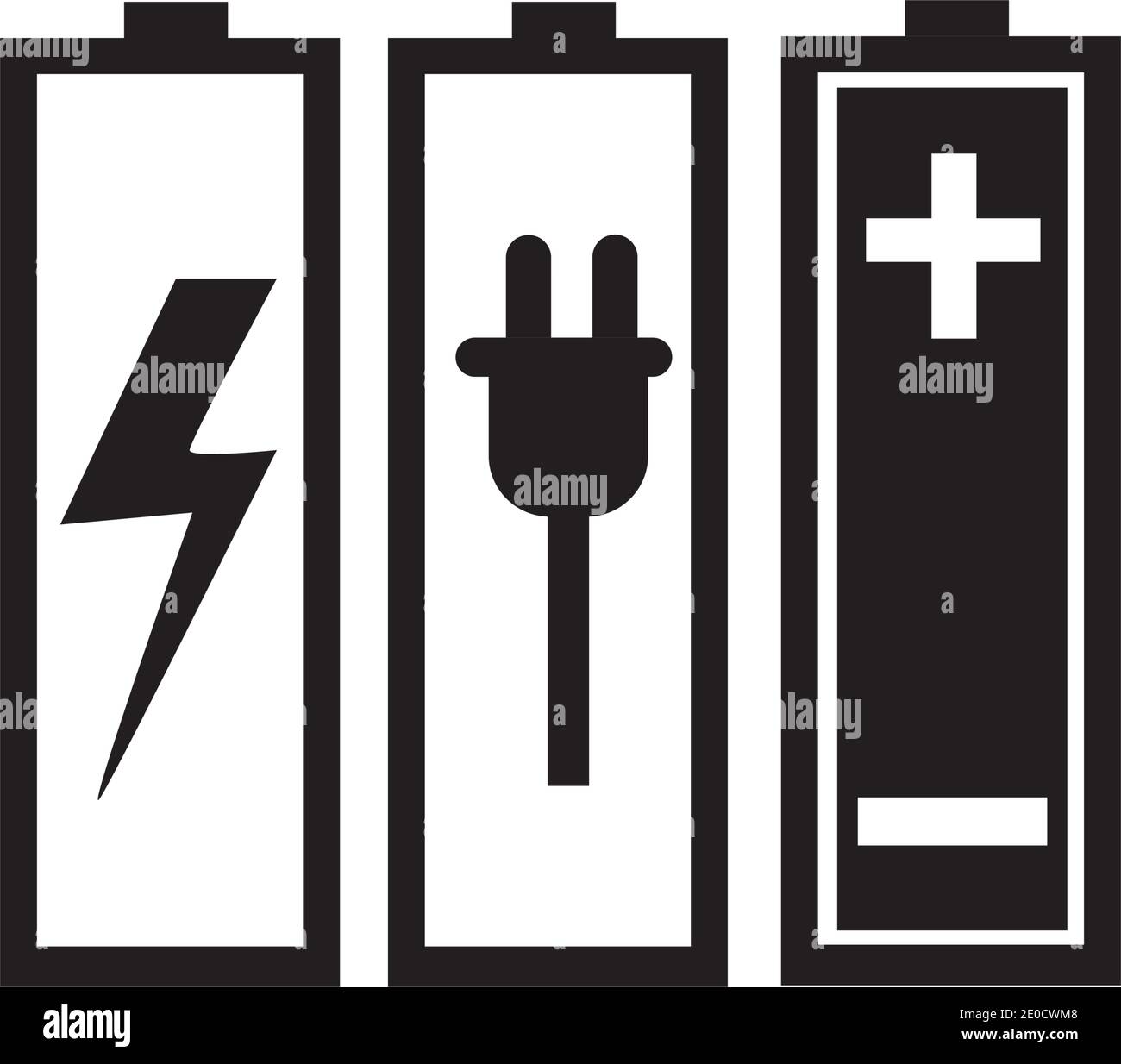 Battery Energy Vector Logo Template Stock Vector Image & Art - Alamy