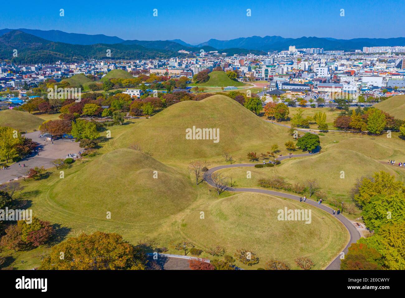 Ancient burial mounds aerial hi-res stock photography and images - Alamy