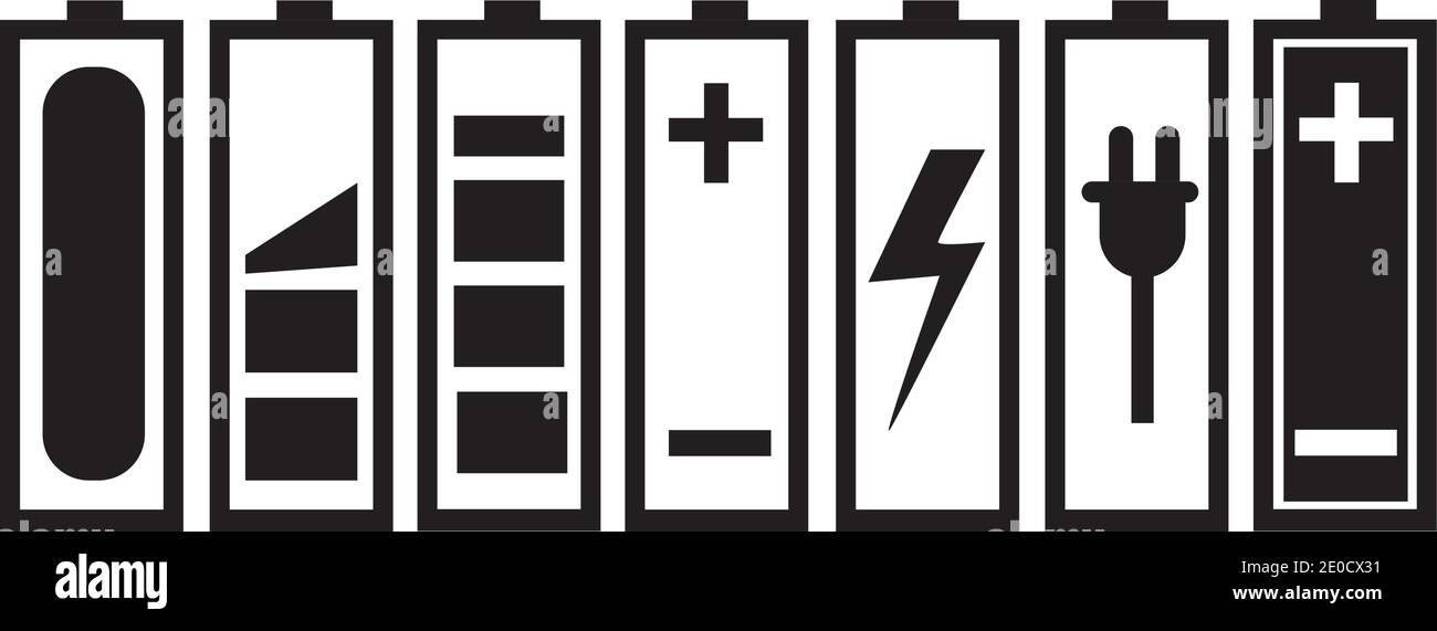 Battery Energy Vector Logo Template Stock Vector Image & Art - Alamy