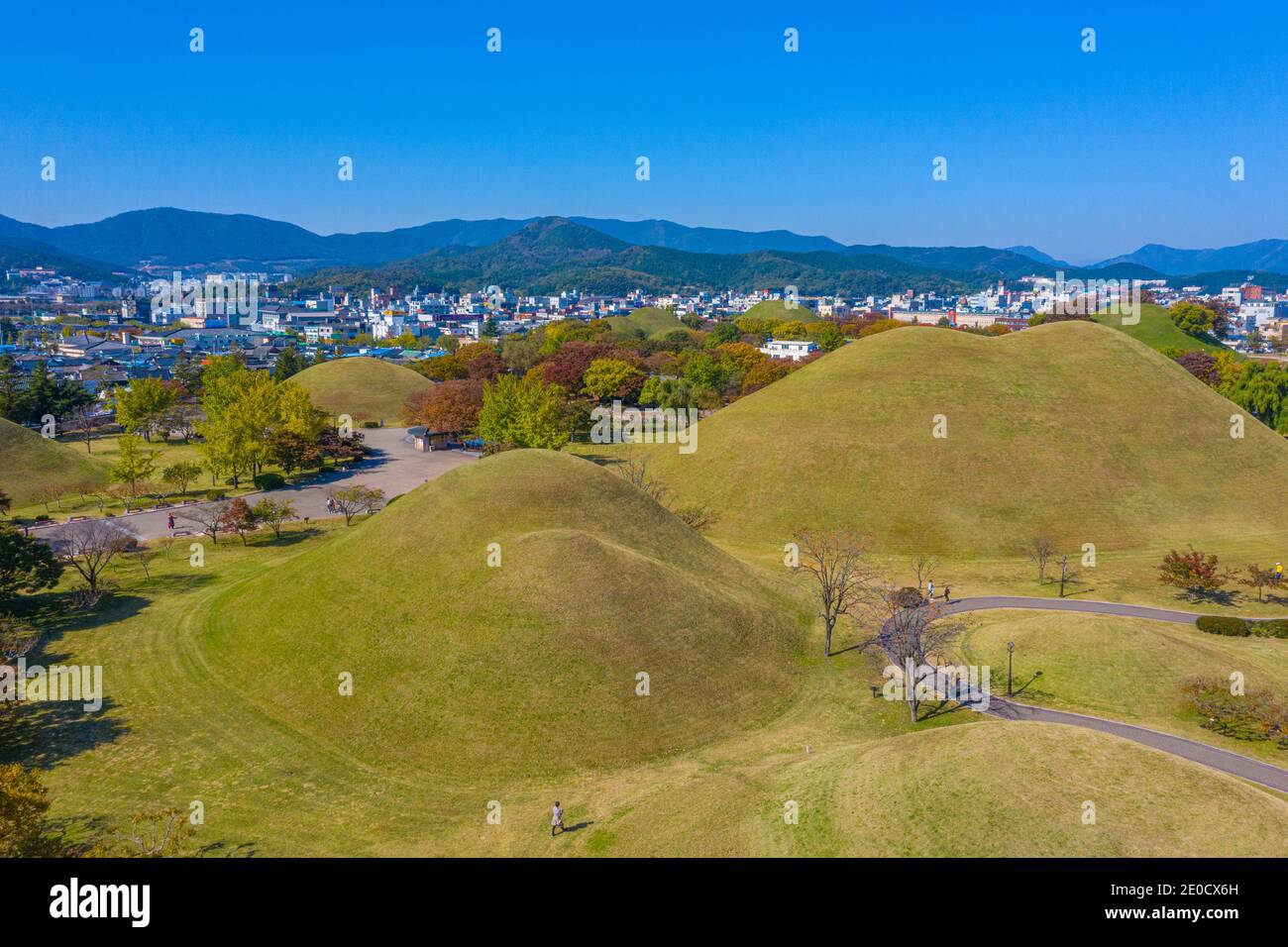 Ancient burial mounds aerial hi-res stock photography and images - Alamy