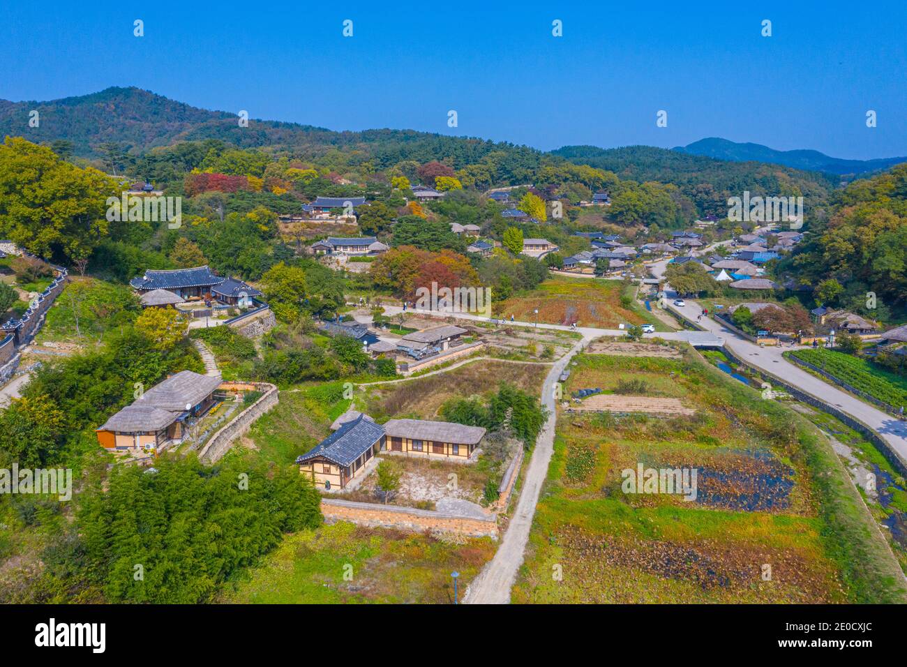 South korea gyeongju yangdong traditional hi-res stock photography and ...