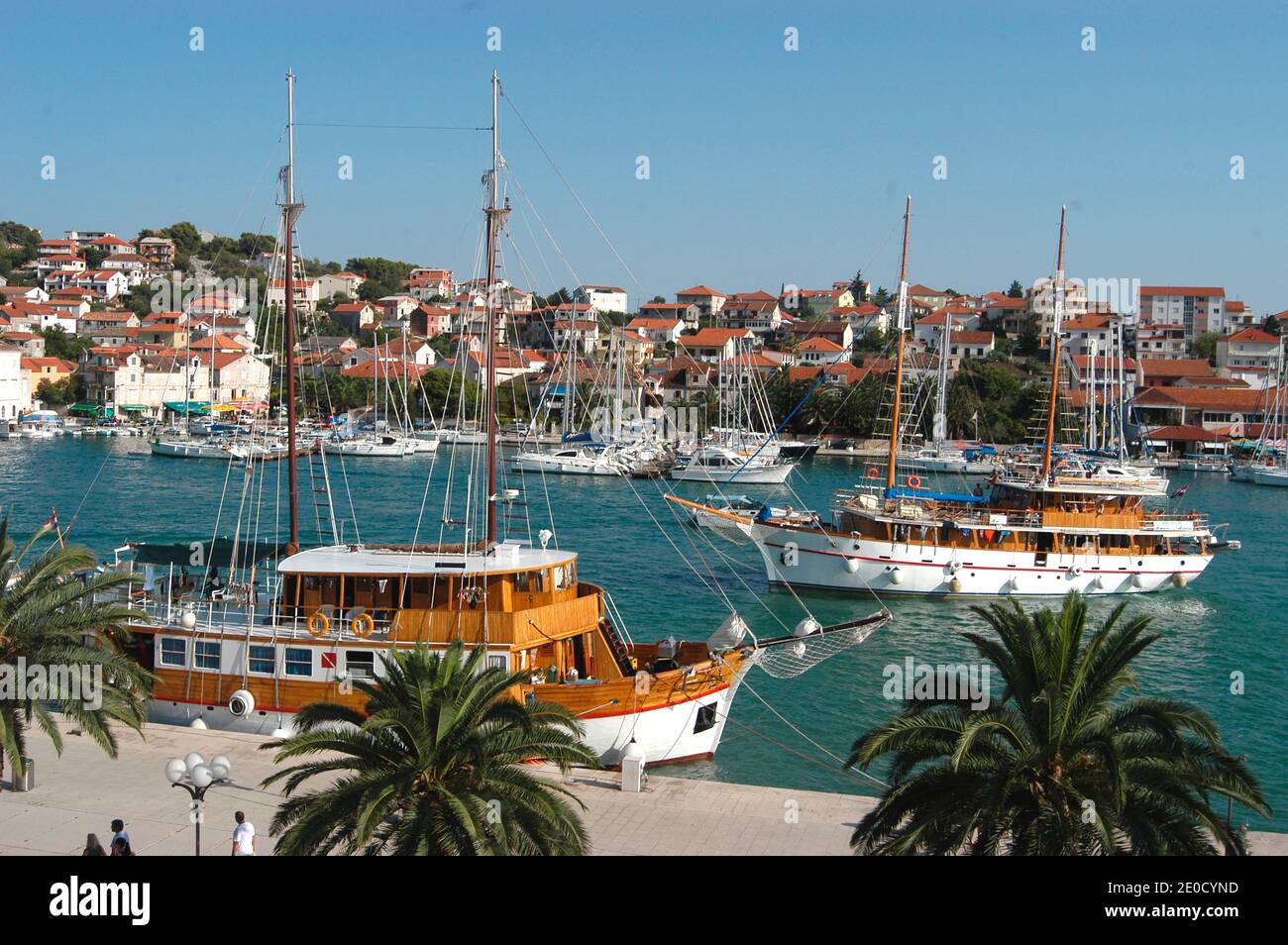 the port of Trogir, Croatia Stock Photo - Alamy