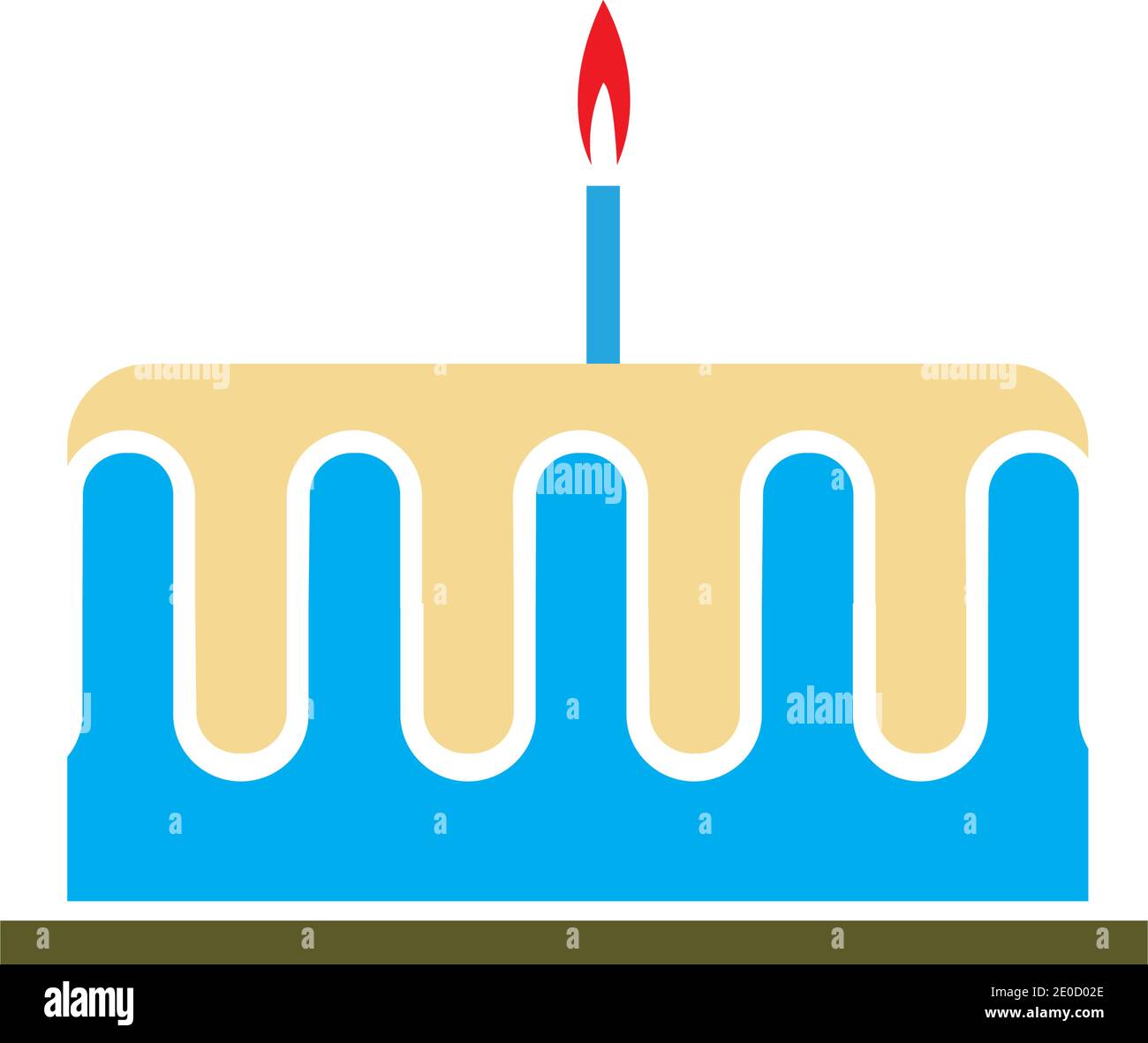 birthday cake icon vector design template Stock Vector Image & Art - Alamy