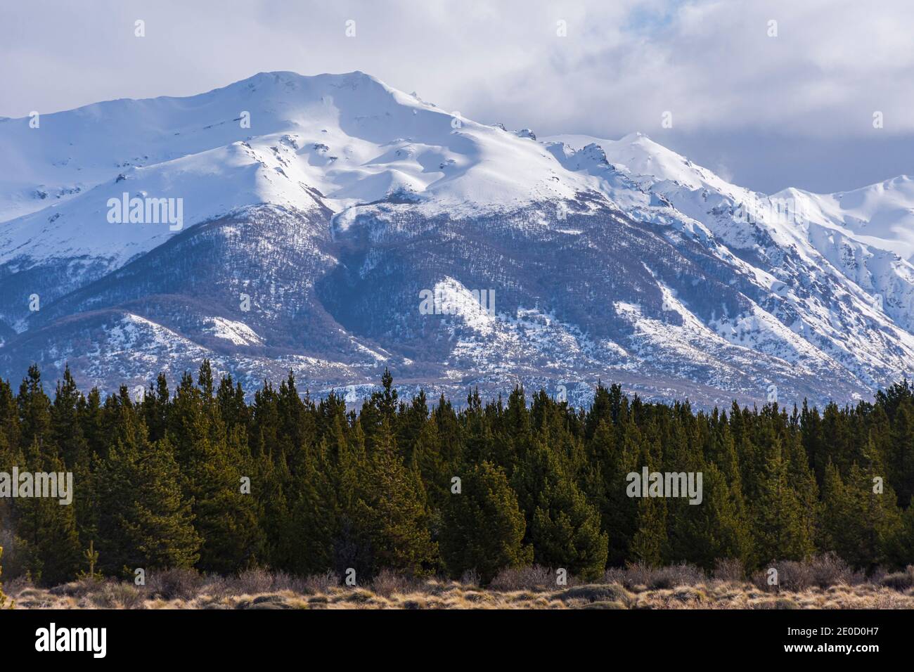 Snow covered Andes mountains during winter season in Patagonia ...