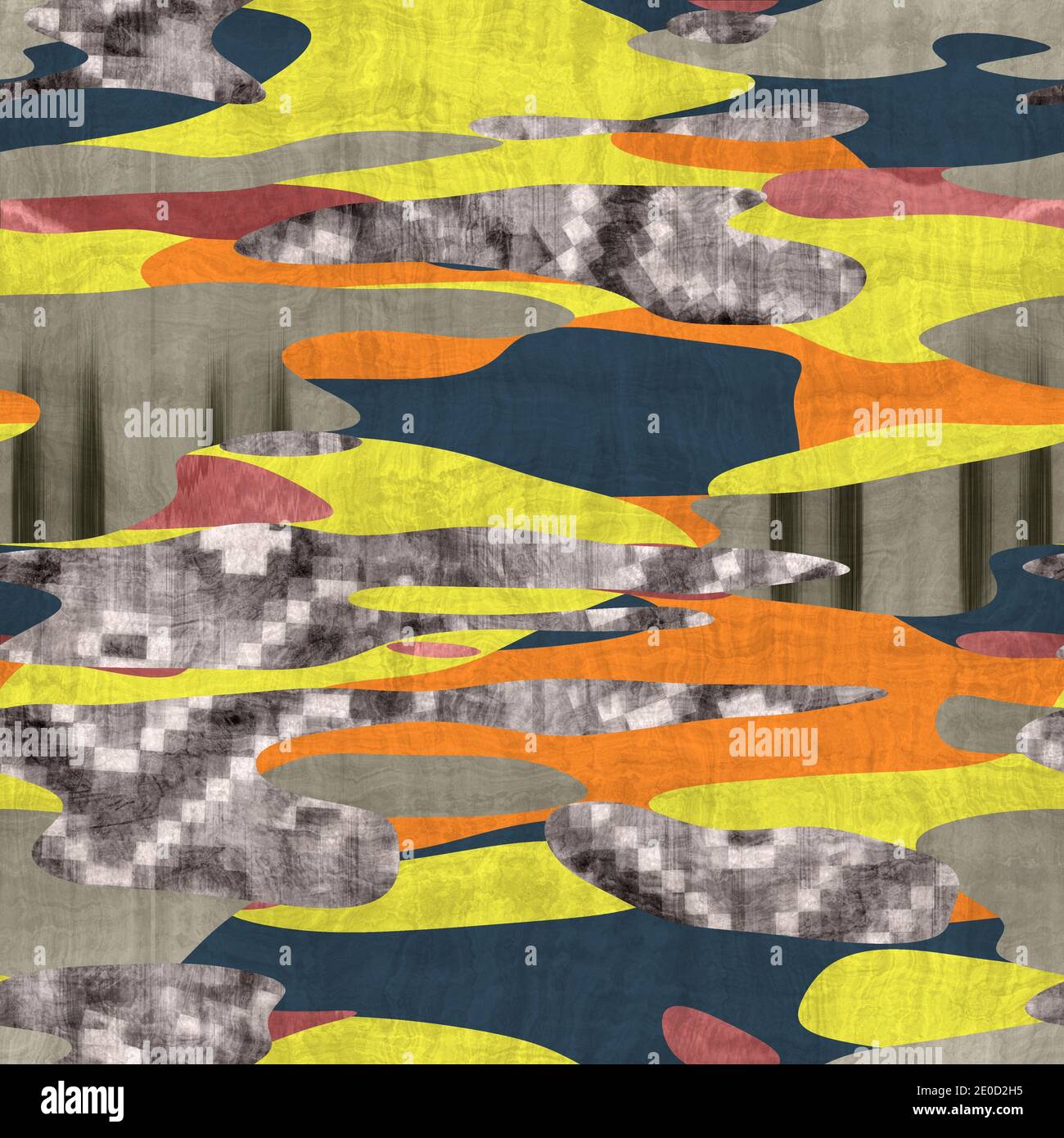 Seamless collage in camo shapes vivid montage Stock Photo - Alamy