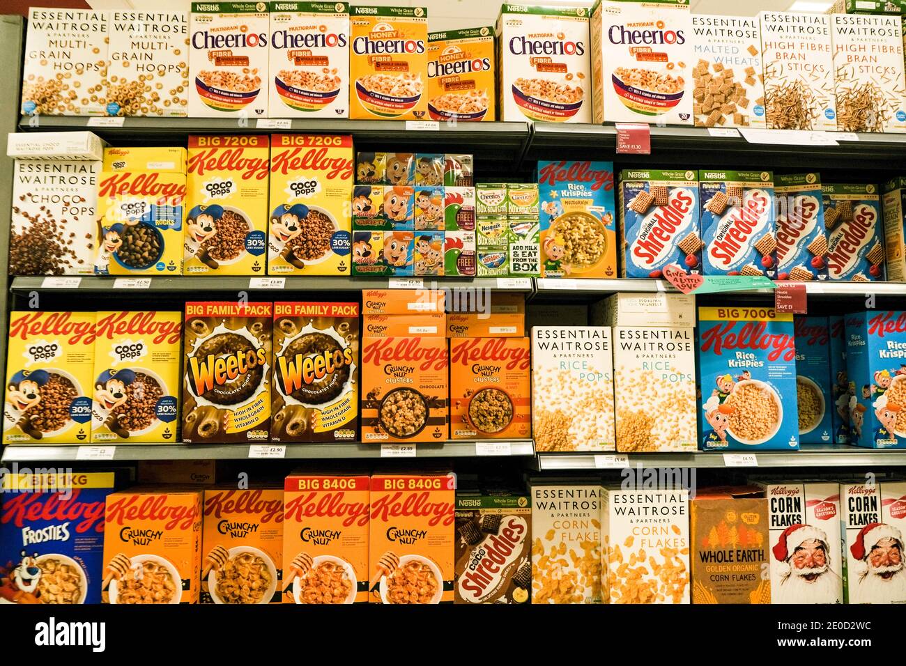 London UK, December 31 2020, Selection Of Natural Healthy Breakfast ...