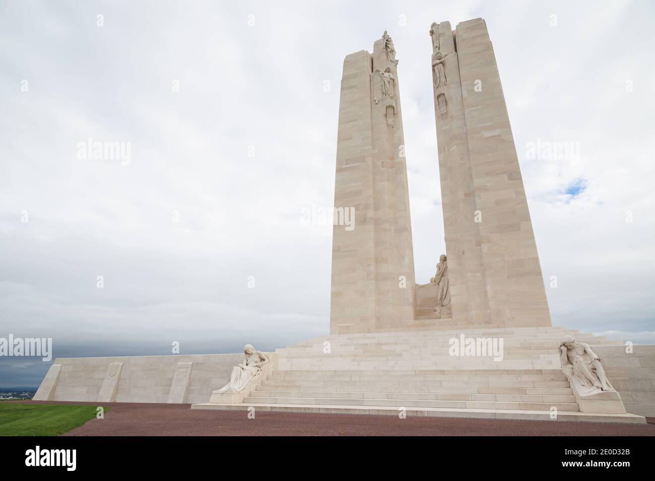 The Canadian National Vimy Memorial dedicated to the memory of the ...