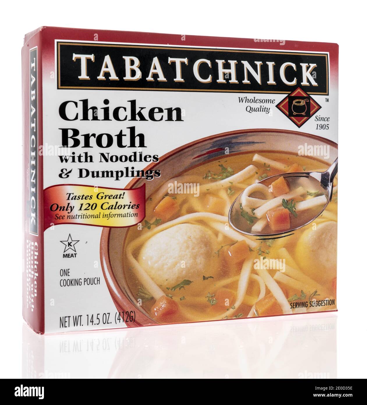 Winneconne, WI -27 December 2020: A package of Tabatchnick chicken ...
