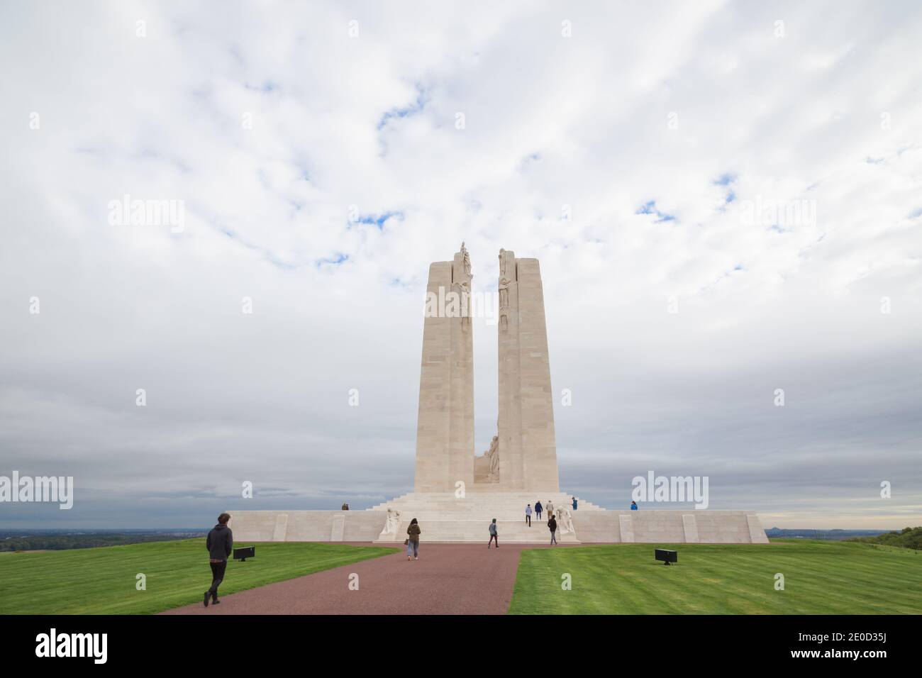 The Canadian National Vimy Memorial dedicated to the memory of the ...