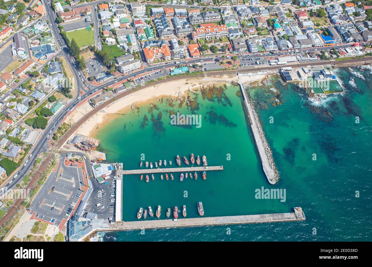 Cape Town, Western Cape, South Africa - 12.22.2020: Aerial photo of ...