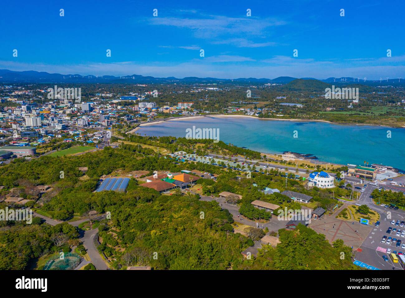 Aerial view of Jeju Folk village in Republic of Korea Stock Photo - Alamy