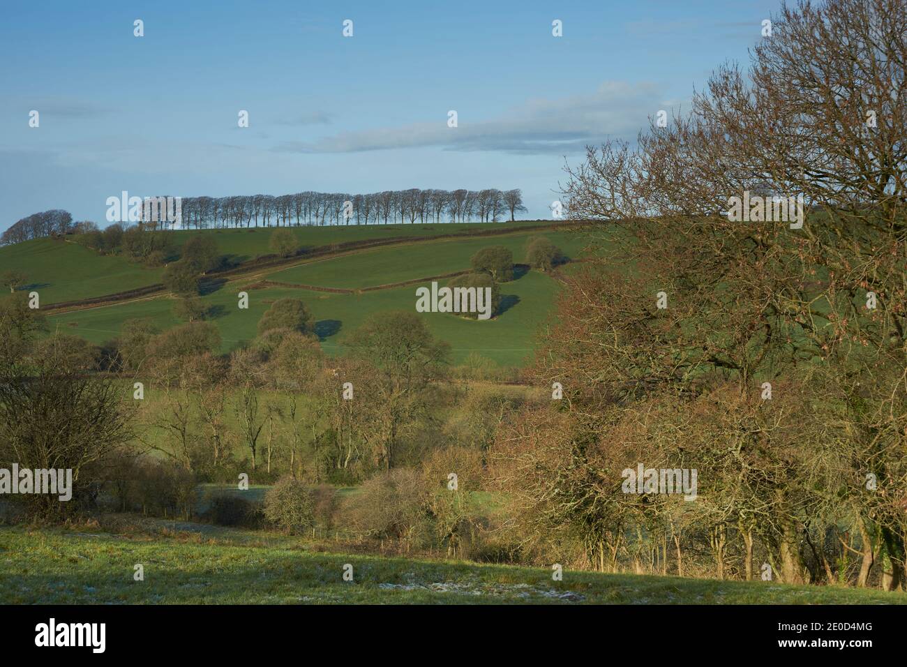 Winter in the Woolley Valley, an Area of Outstanding Natural Beauty in ...