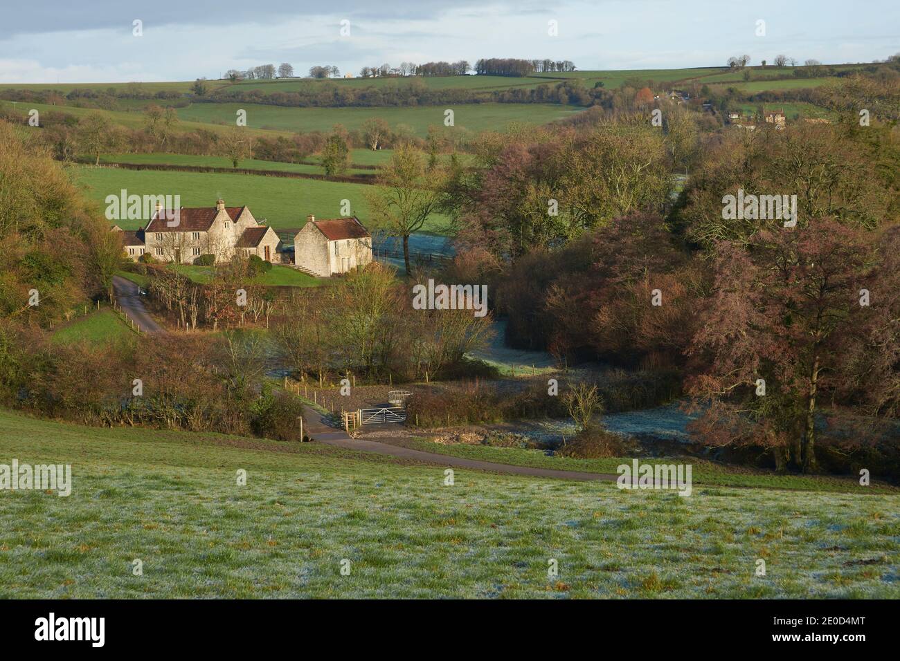 Winter in the Woolley Valley, an Area of Outstanding Natural Beauty in ...