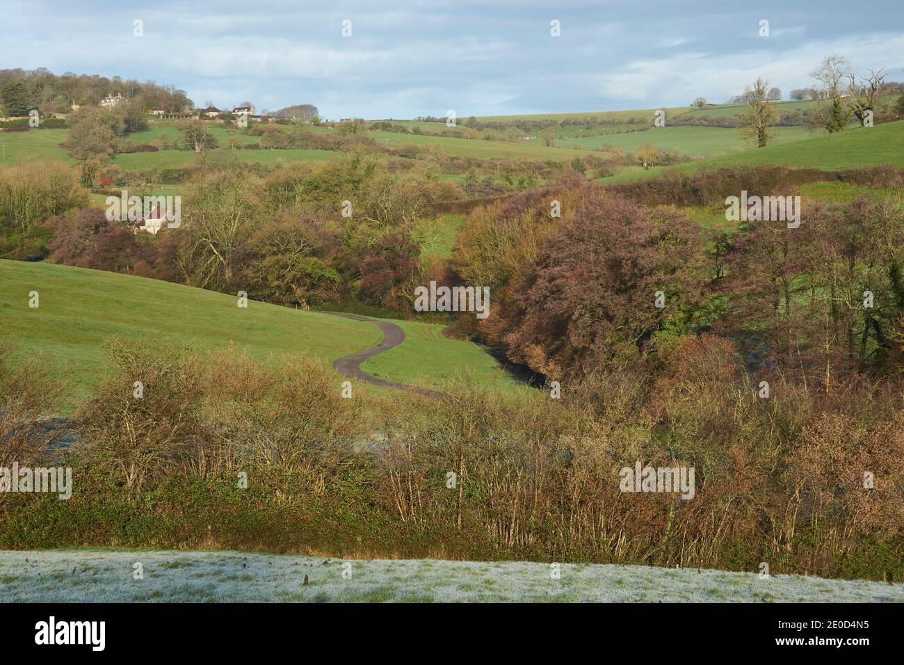 Winter in the Woolley Valley, an Area of Outstanding Natural Beauty in ...