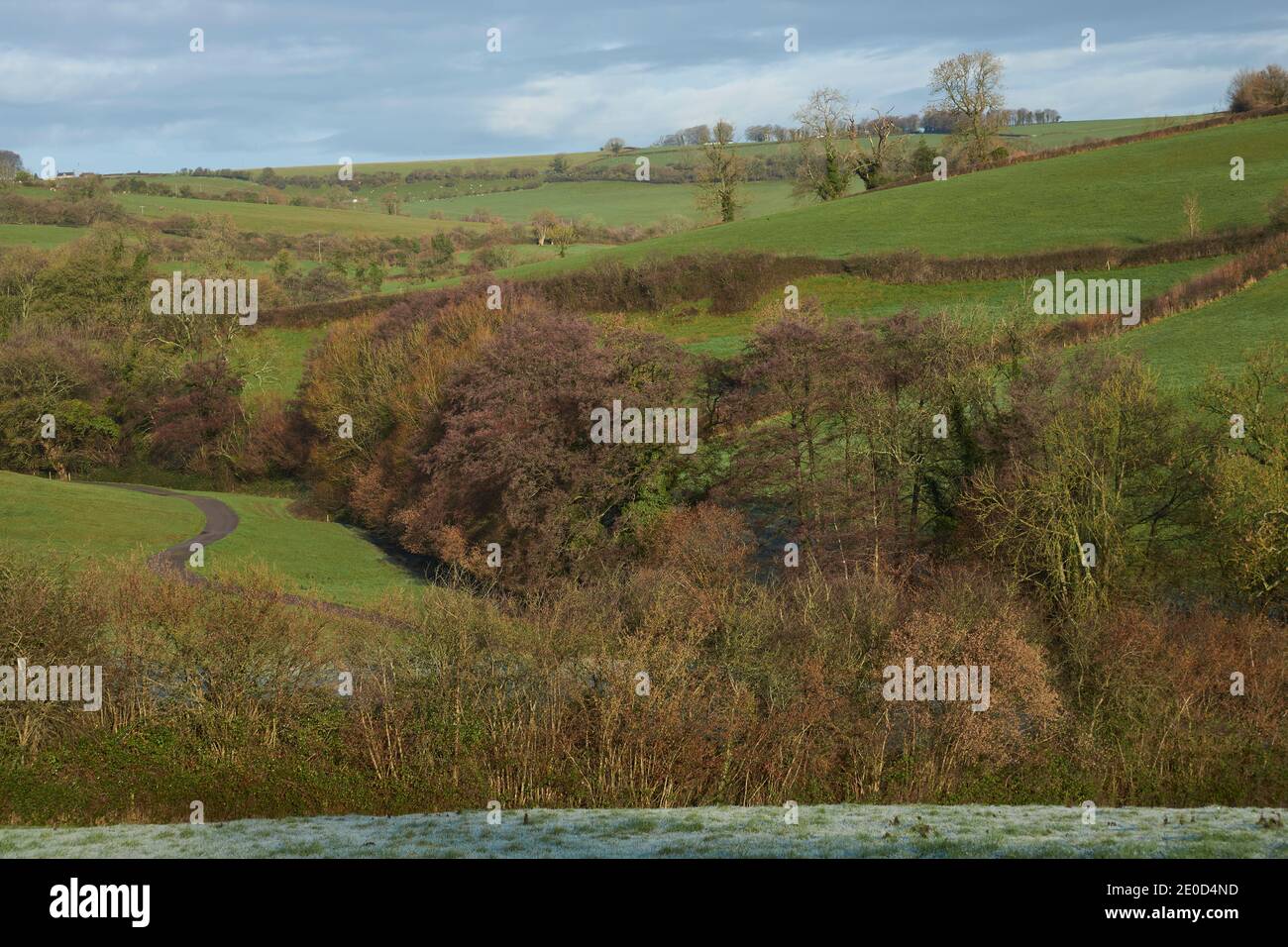 Winter in the Woolley Valley, an Area of Outstanding Natural Beauty in ...