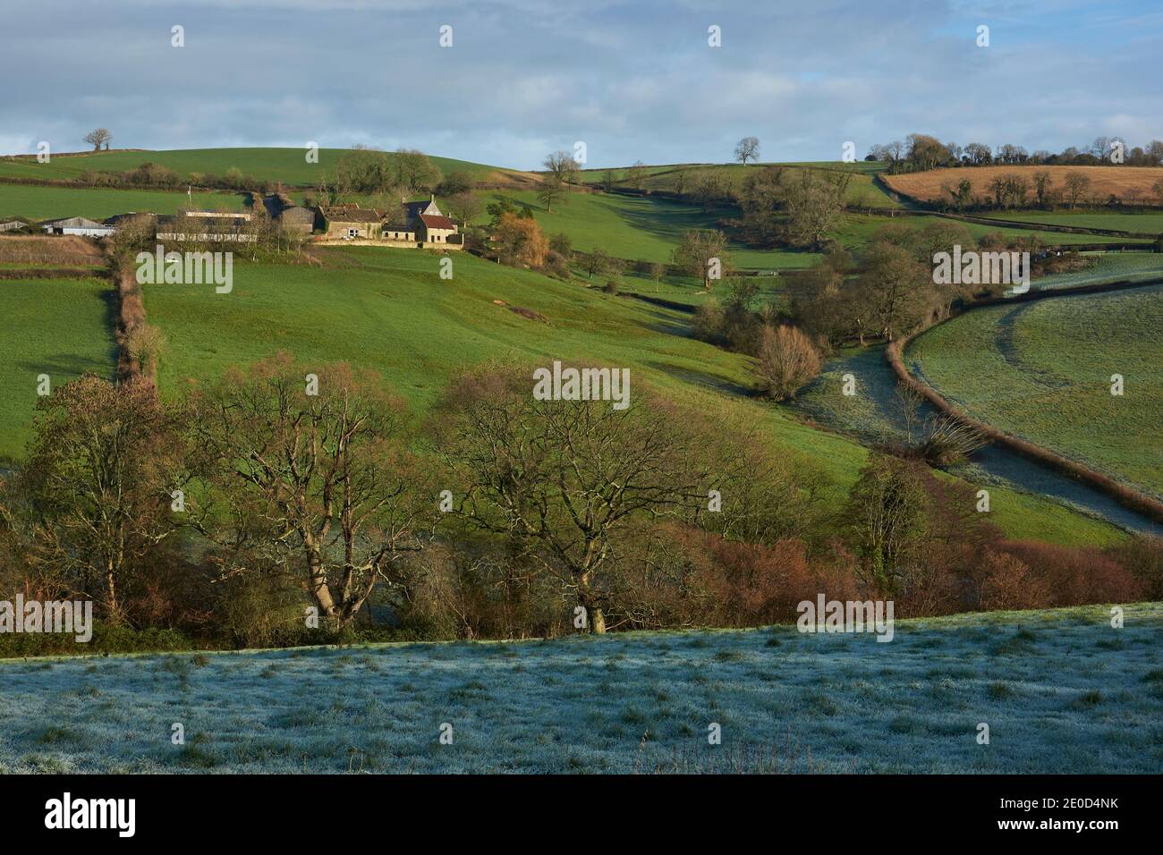 Winter in the Woolley Valley, an Area of Outstanding Natural Beauty in ...