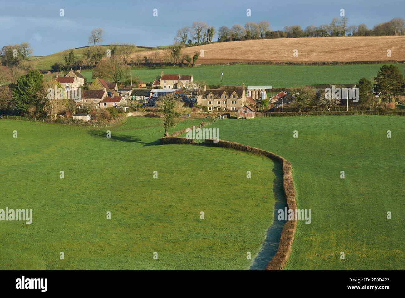Winter in the Woolley Valley, an Area of Outstanding Natural Beauty in ...