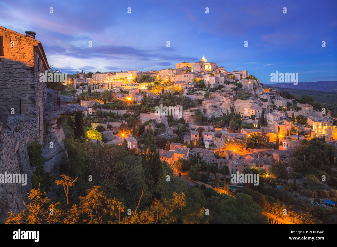 A stunning summer's evening view of the beautiful and historic hilltop ...