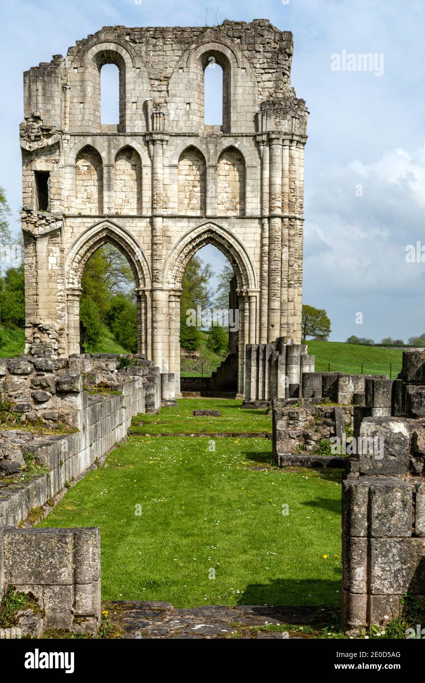 The ruins of Roche Abbey Cistercian monastery, Maltby near Rotherham ...