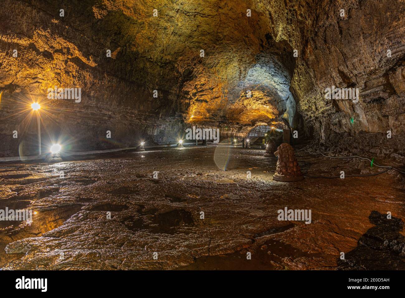 Manjanggul Cave at Jeju island, Republic of Korea Stock Photo - Alamy