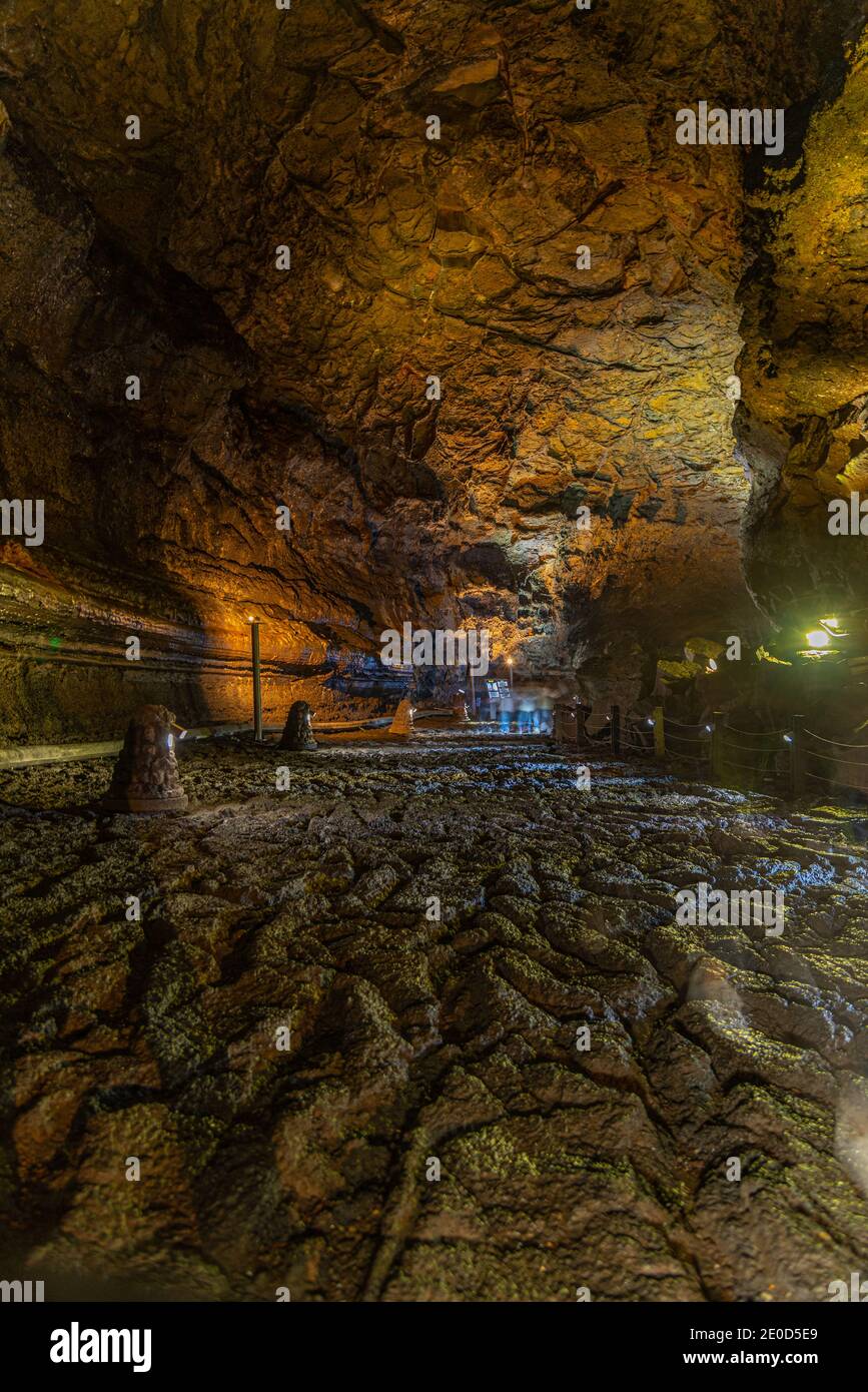 Manjanggul Cave at Jeju island, Republic of Korea Stock Photo - Alamy