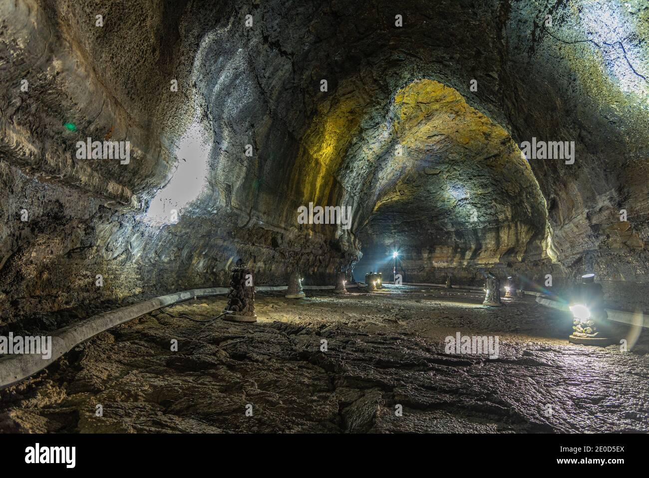 Manjanggul Cave at Jeju island, Republic of Korea Stock Photo - Alamy