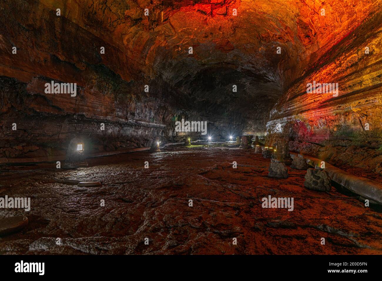 Manjanggul Cave at Jeju island, Republic of Korea Stock Photo - Alamy